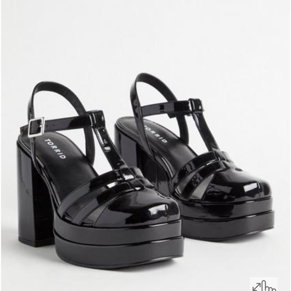 torrid | Shoes | Torrid Size 1 Black Patent Wide Width Double Platform ...